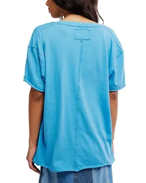 Free People We The Free Nina Tee - Azure Blue