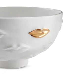 Jonathan Adler Gilded Gala Lips Bowl - No Color
