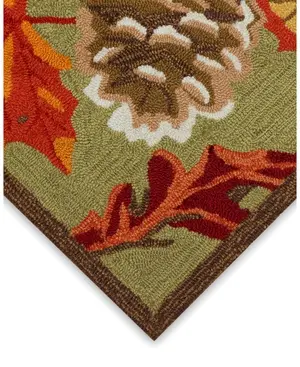 LUSH DECOR Liora Manne Ravella Falling Leaves Area Rug, 2' X 3