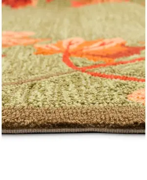 LUSH DECOR Liora Manne Ravella Falling Leaves Border Area Rug, 5' X 7'6