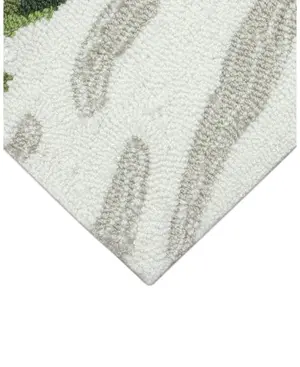 LUSH DECOR Liora Manne Frontporch Winter Sled Dog Area Rug, 2' X 3