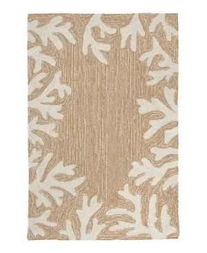 LUSH DECOR Liora Manne Capri Border Area Rug, 1'8 X 2'6 - Neutral