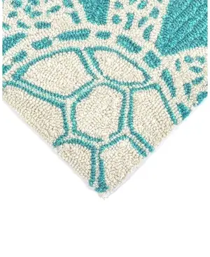 LIORA MANNE Capri Turtle Area Rug, 1'8 X 2'6 - Aqua
