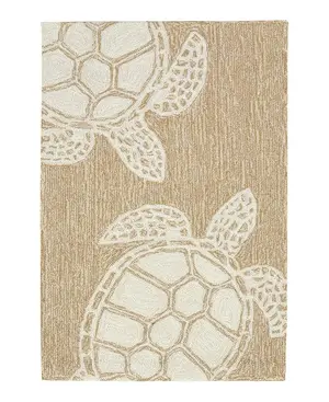 LIORA MANNE Capri Turtle Area Rug, 1'8 X 2'6 Neutral