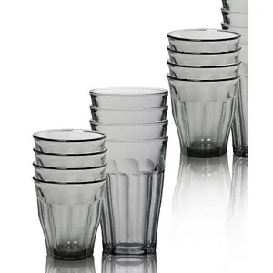 DURALEX Picardie 12.12 Oz. Tumbler, Set Of 6 - Gray