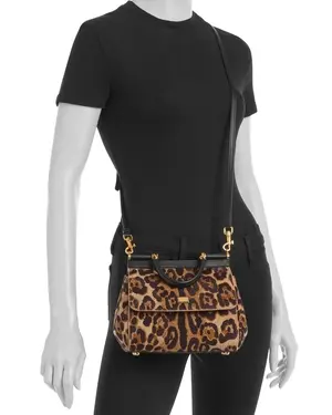 Dolce & Gabbana Medium Sicily Handbag - Leo/black