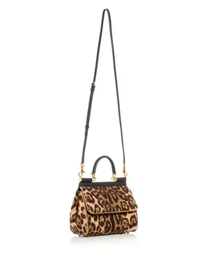 Dolce & Gabbana Medium Sicily Handbag - Leo/black