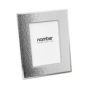 NAMBE Hammered Frame, 5 X 7 - Silver