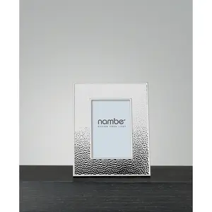 NAMBE Hammered Frame, 5 X 7 - Silver