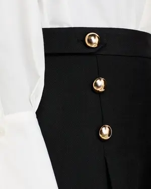 Simkhai Warren Shirt Combo Dress - White Multi