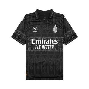 PUMA X Ac Milan X Pleasures 'dark Version' Soccer Jersey
