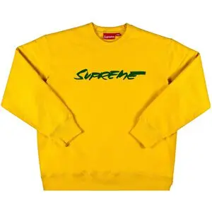 Supreme Futura Logo Crewneck - Yellow
