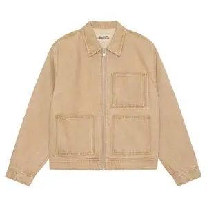 StÜssy Zip Up Work Jacket - Tan