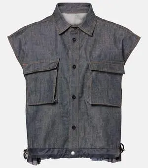 Women's Sleeveless Denim Shirts