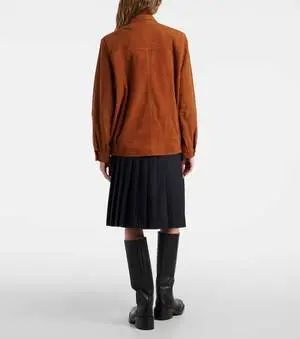 BLAZÉ MILANO Viva Cleo Suede Bomber Jacket