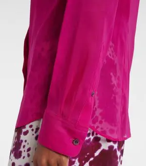 Dries Van Noten Silk-blend Shirt - Pink