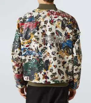 Sacai Printed Cotton Bomber Jacket