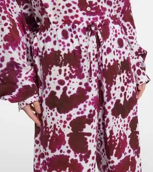 Dries Van Noten Crêpe Straight Leg Trousers
