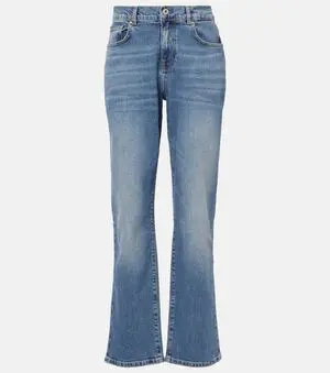 Ag High-rise Straight Jeans