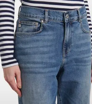 Ag High-rise Straight Jeans