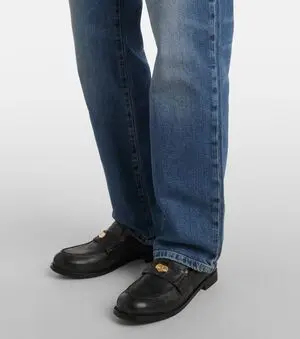 Ag High-rise Straight Jeans