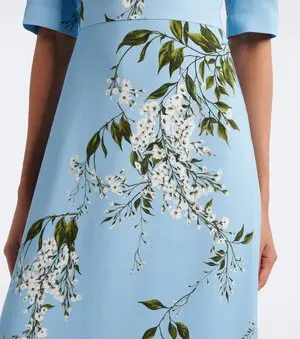 Monique Lhuillier Floral Maxi Dress - Blue