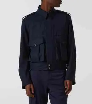 Dries Van Noten Wool Gabardine Jacket