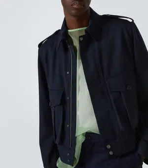 Dries Van Noten Wool Gabardine Jacket