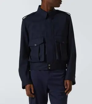 Dries Van Noten Wool Gabardine Jacket