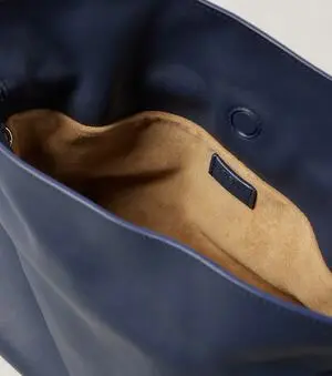 Loewe Flamenco Medium Leather Clutch - Blue