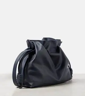 Loewe Flamenco Medium Leather Clutch - Blue