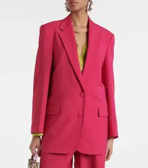 Dries Van Noten Oversized Wool And Mohair Blazer