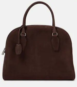 THE ROW India 12 Suede Tote Bag - Brown