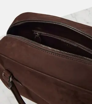 THE ROW India 12 Suede Tote Bag - Brown