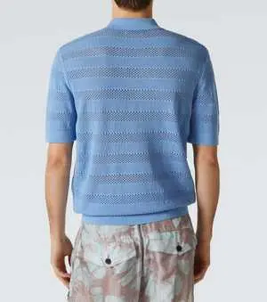 Dries Van Noten Knitted Polo Shirt