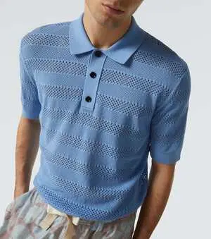 Dries Van Noten Knitted Polo Shirt