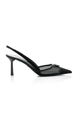 Prada Mesh Slingback Pumps