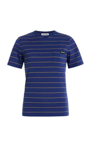 Miu Miu Striped T-shirts For Women
