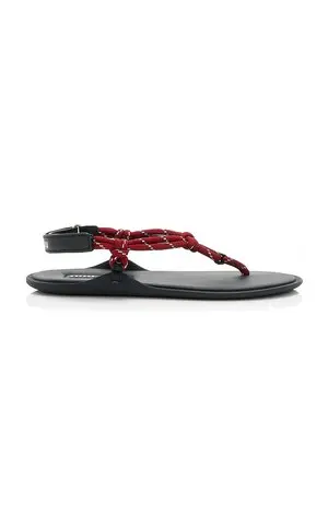 Miu Miu Rope Thong Sandals - Red