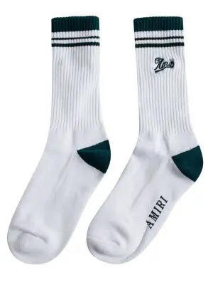 Amiri Intarsia-knit Logo Socks