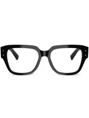 Dolce & Gabbana Logo-engraved Glasses - Black