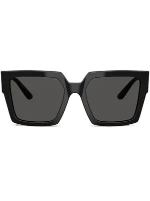 Dolce & Gabbana Logo-plaque Sunglasses - Black