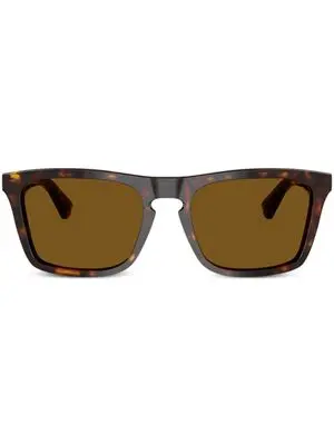Burberry Logo-print Sunglasses - Brown