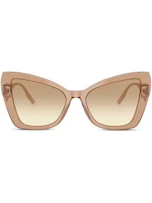 Dolce & Gabbana Butterfly-frame Sunglasses - Neutrals
