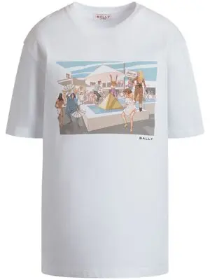 Bally X Leo Mas Graphic-print T-shirt - White
