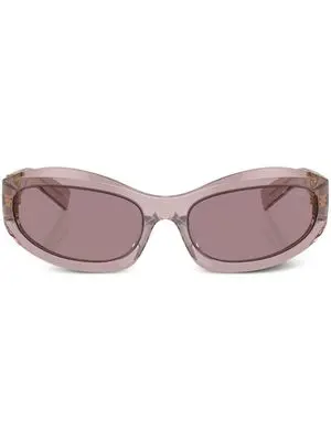 Miu Miu Geometric-frame Sunglasses - Purple