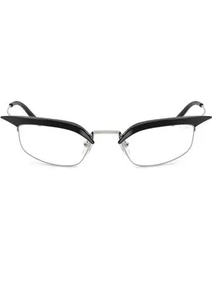 Prada Half Rim Eyeglasses - Black