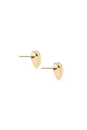 JANE WIN Love Tender Heart Stud Earrings