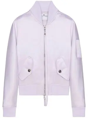 COURREGES Satin Bomber Jacket - Pink