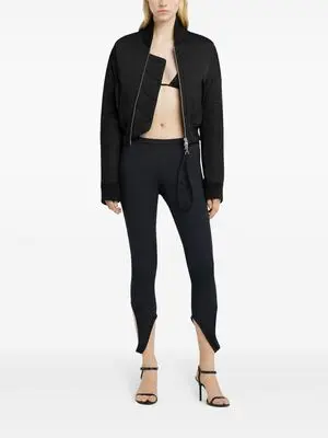 COURREGES Cropped Bomber Jacket - Black